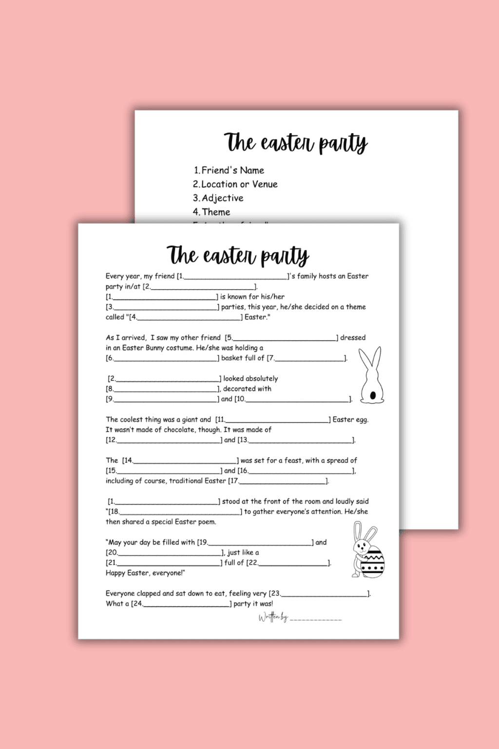 Free Easter Mad Libs - Love & Laugh Games