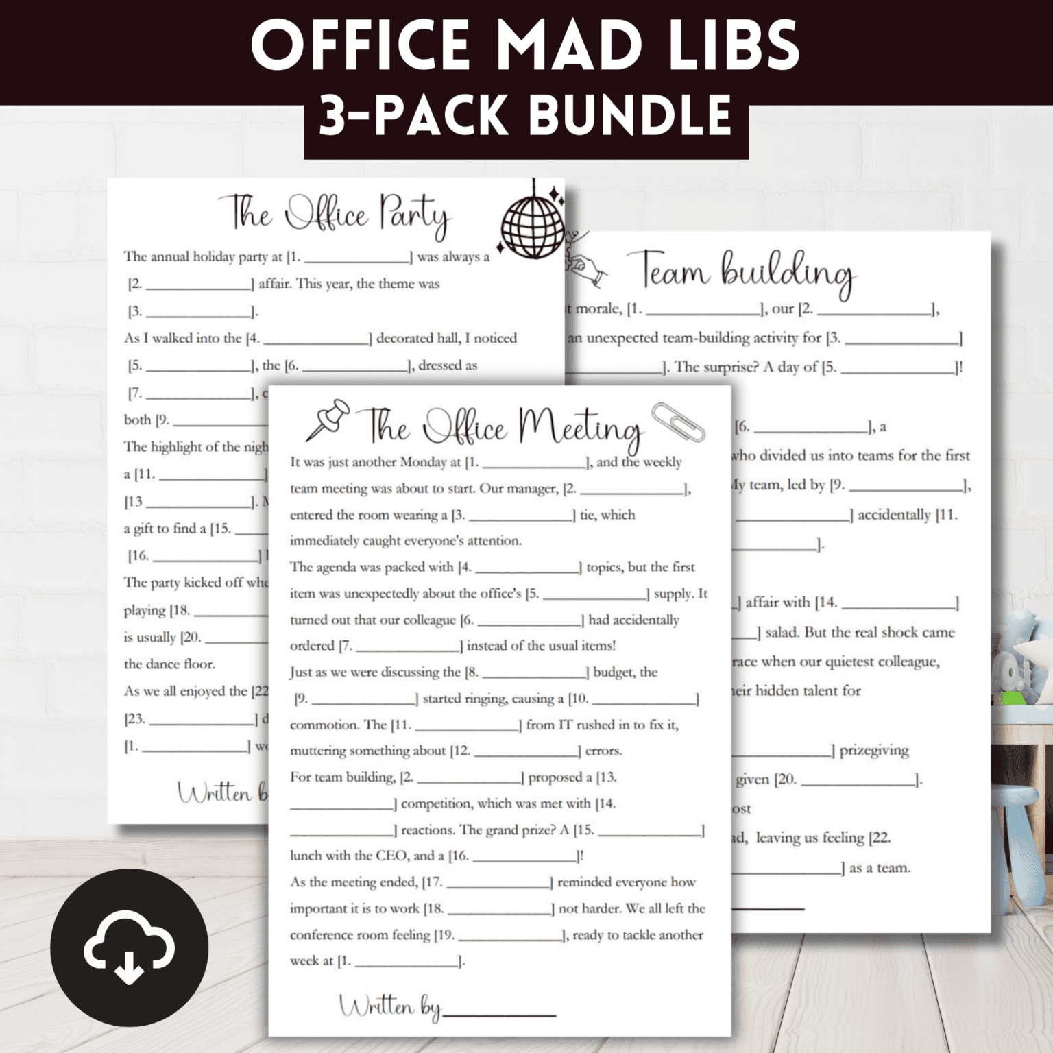 Mad Libs For Workplace - Love And Laugh Games