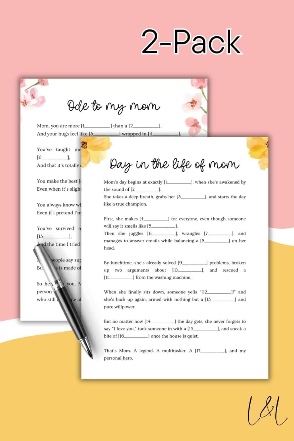 Mother's Day Mad Libs - Free Printable - Love & Laugh Games