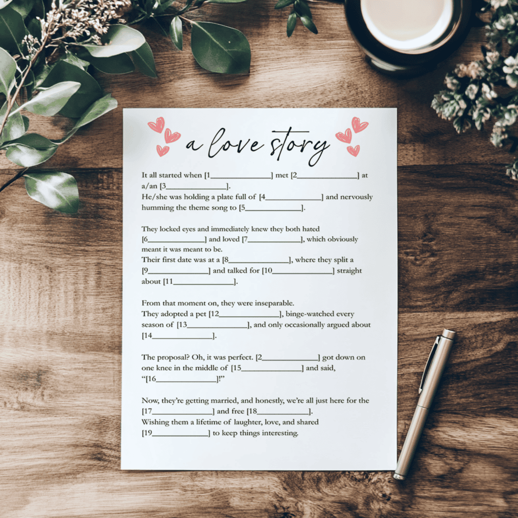 Mad Libs Guide - Love And Laugh Games