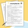 Spring Mad Libs Style Free Printable - Love & Laugh Games