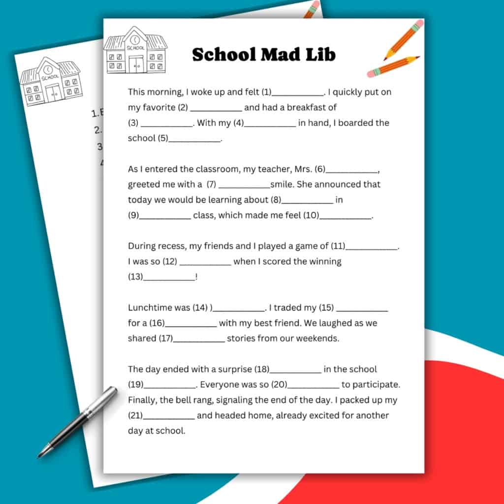 Free Birthday Mad Libs Style Printable - Love & Laugh Games