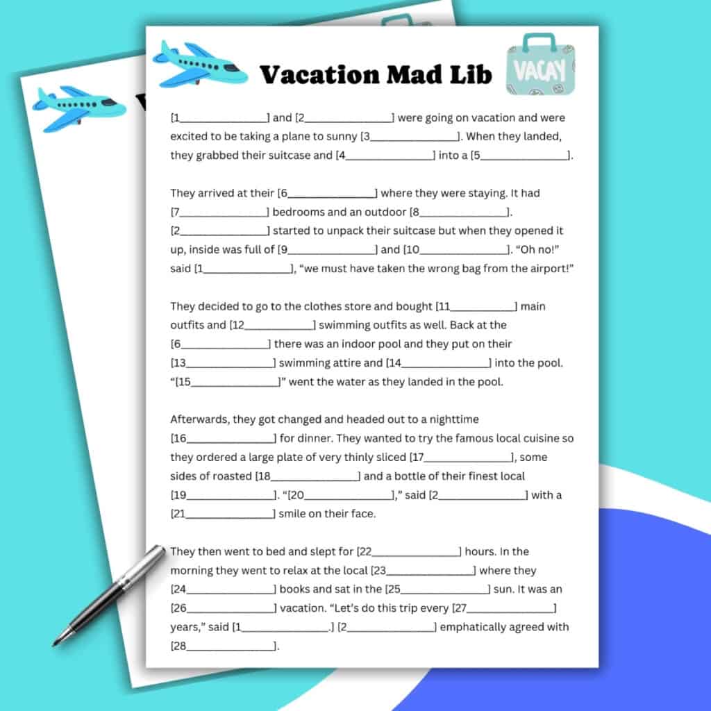 The Best Free Mad Libs Style Story For Your Workplace - Love & Laugh Games