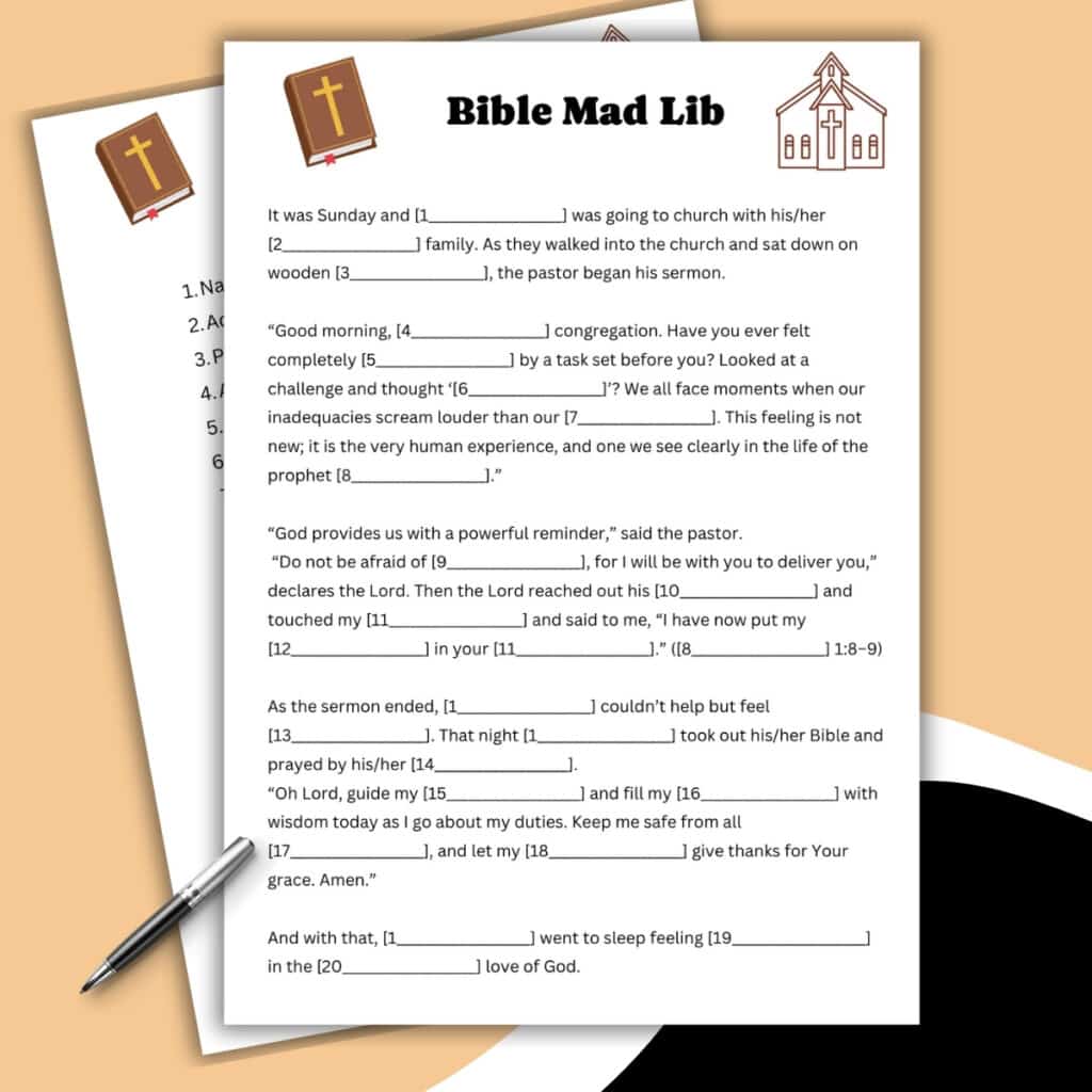 Wedding Mad Libs Style Story - Free Printable - Love & Laugh Games